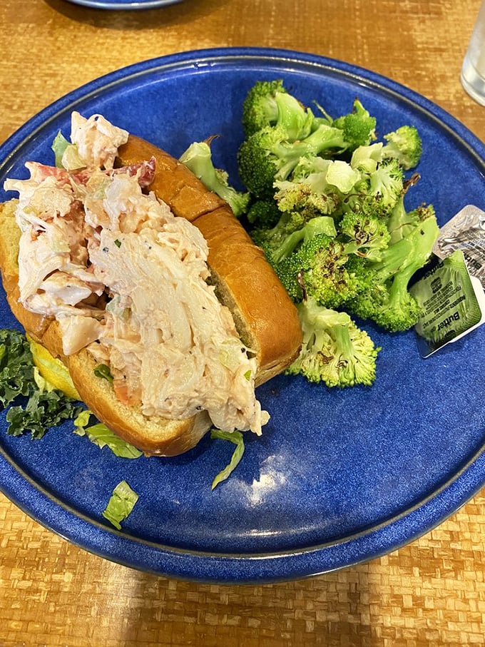 Behold the lobster roll that ends all regional debates – pure sweet meat nestled in buttery bliss.