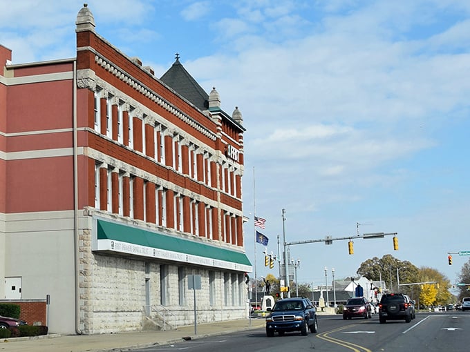 Main Street Peru could be a movie set for "Charming Midwestern Town," complete with historic architecture and not a chain store in sight.