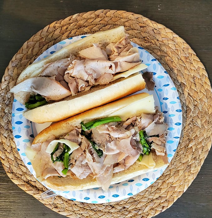 The roast pork sandwich with broccoli rabe and roasted peppers—Philadelphia's unsung hero that deserves its own Rocky-style victory run.