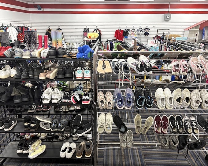 A shoe lover's paradise where every pair tells a story. From beach flip-flops to office-ready loafers, your next favorite footwear is waiting.
