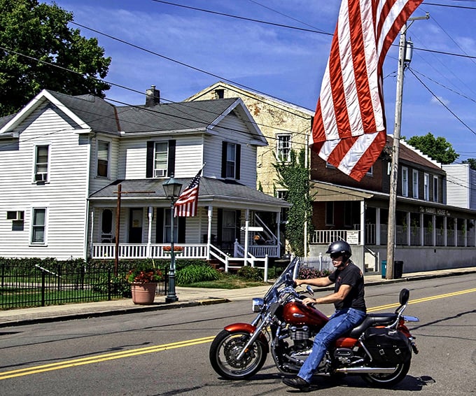 Even the motorcyclists slow down here, because rushing through Waynesville is like speed-reading a good novel – pointless.