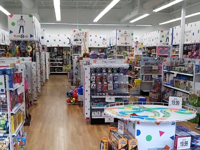 Toys"R"Us lives on at Tanger, proving that while kids grow up, our inner child still gets excited about colorful aisles of imagination.