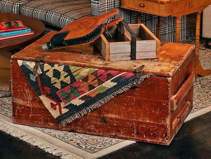 Not just a wooden chest—it's a treasure box with stories etched into every scratch and dent. Imagine the secrets it's kept over generations.