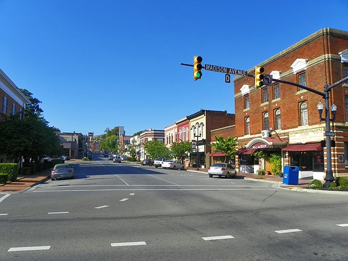 Athens' town square combines historic charm with modern convenience—the perfect backdrop for affordable small-town living.