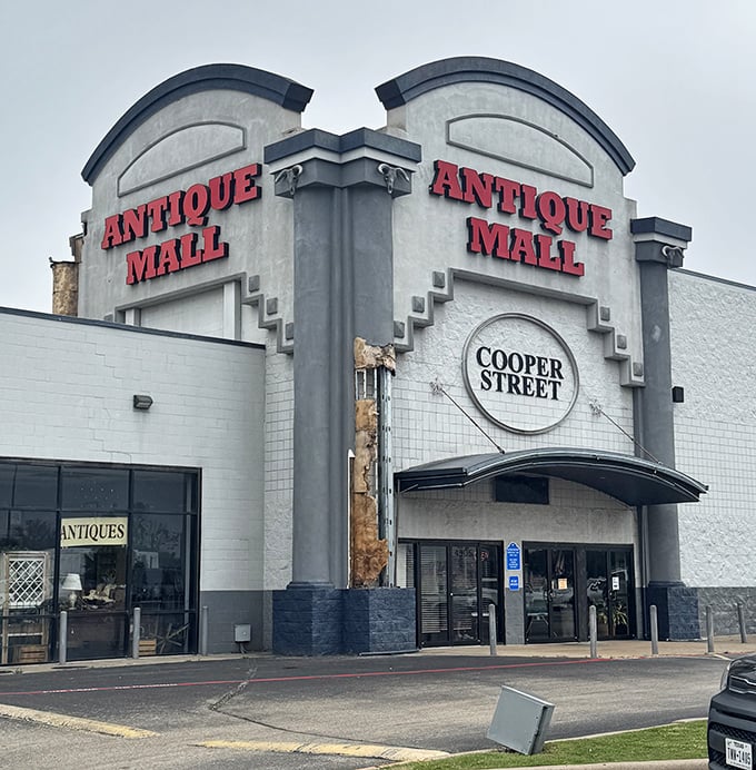 Step right up to Cooper Street's treasure palace - where vintage dreams meet Texas-sized reality under one magnificent roof.