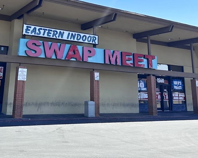 Eastern Indoor Swap Meet's welcoming entrance invites you into a world of endless bargain possibilities.