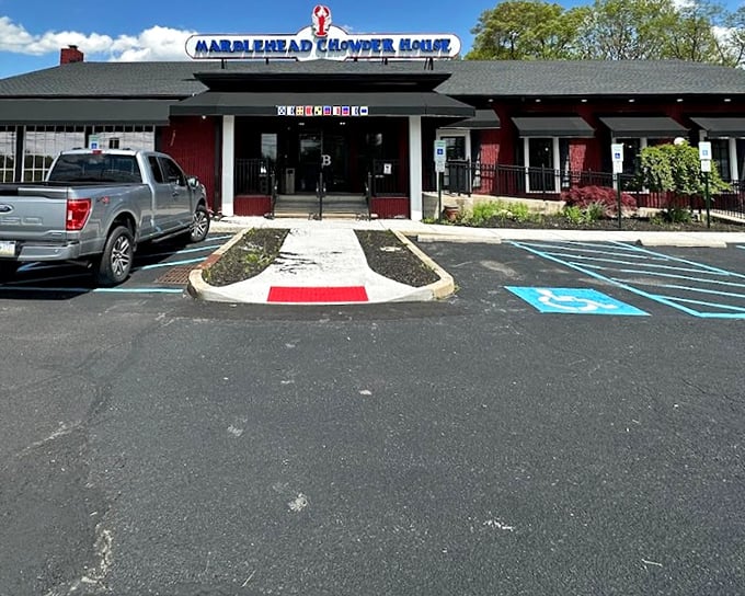 This welcoming facade promises the kind of New England comfort food that makes you feel like you've discovered a delicious family secret.