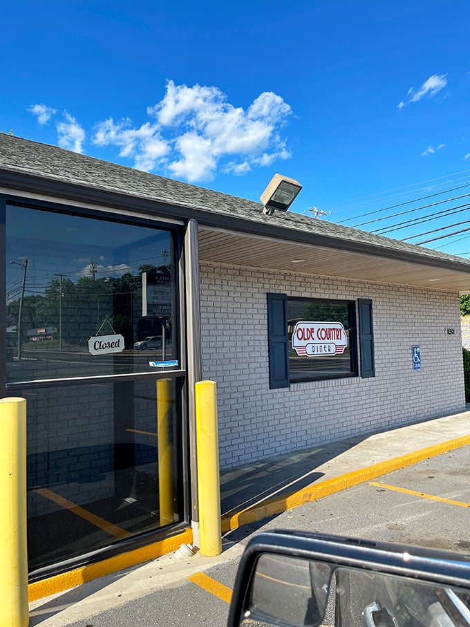 Olde Country Diner's clean brick exterior hides flavor treasures within. Sometimes the best meals come in the plainest packages.