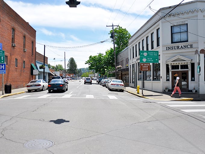 Historic buildings and tree-lined streets create a downtown Norman Rockwell would have loved to paint—if he'd discovered Oregon.