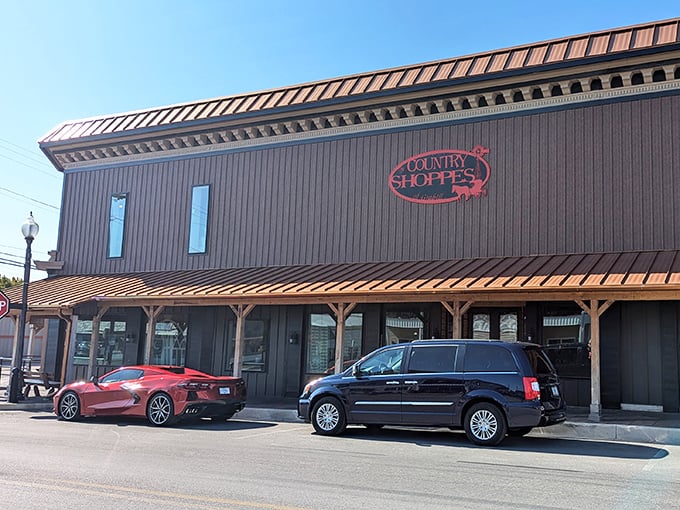 Country charm meets serious antique hunting in this rustic building that promises authentic small-town treasure discoveries.