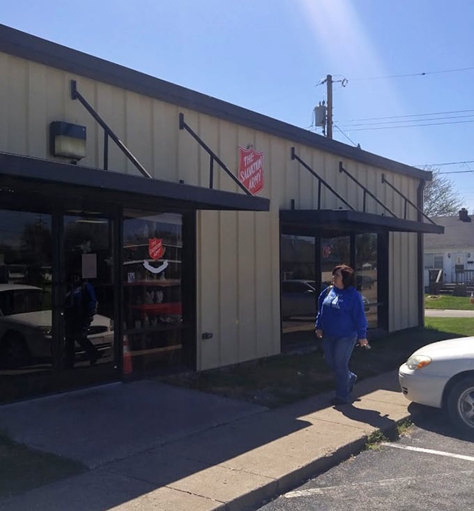The Salvation Army's community outreach extends beyond the store—even to school supply drives for local kids.
