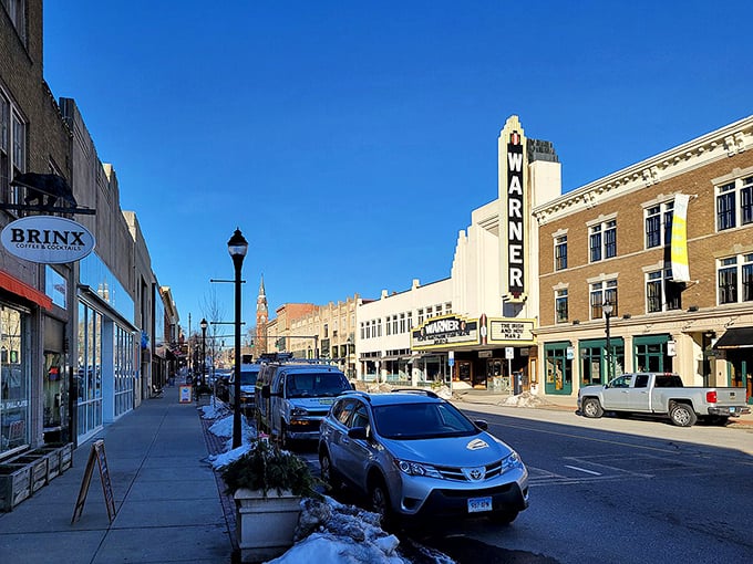 That Warner Theatre marquee shines bright on streets where entertainment doesn't require a second mortgage payment.