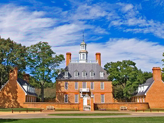 The Governor's Palace stands majestically, transporting visitors back to America's colonial golden age.