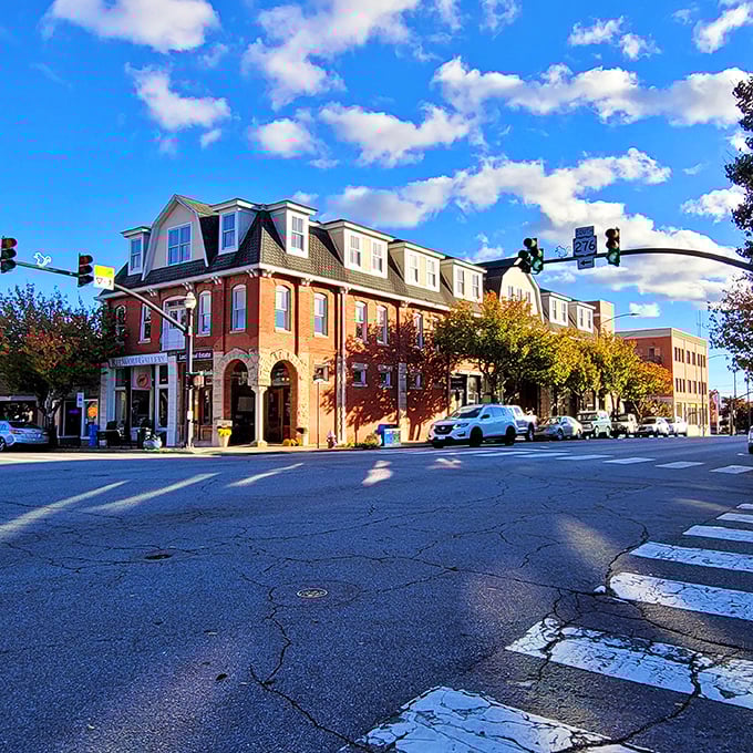 Victorian elegance lines these streets where every building whispers tales of simpler times.