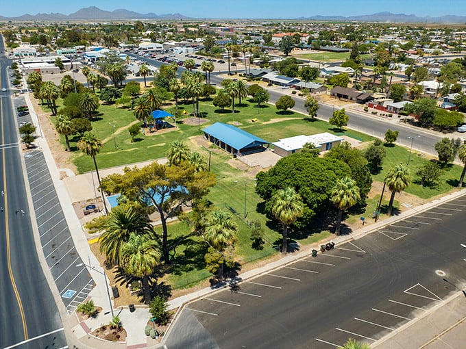 Coolidge’s parks offer a refreshing splash of green in the desert, where locals gather to relax, play, and enjoy sunny Arizona days.