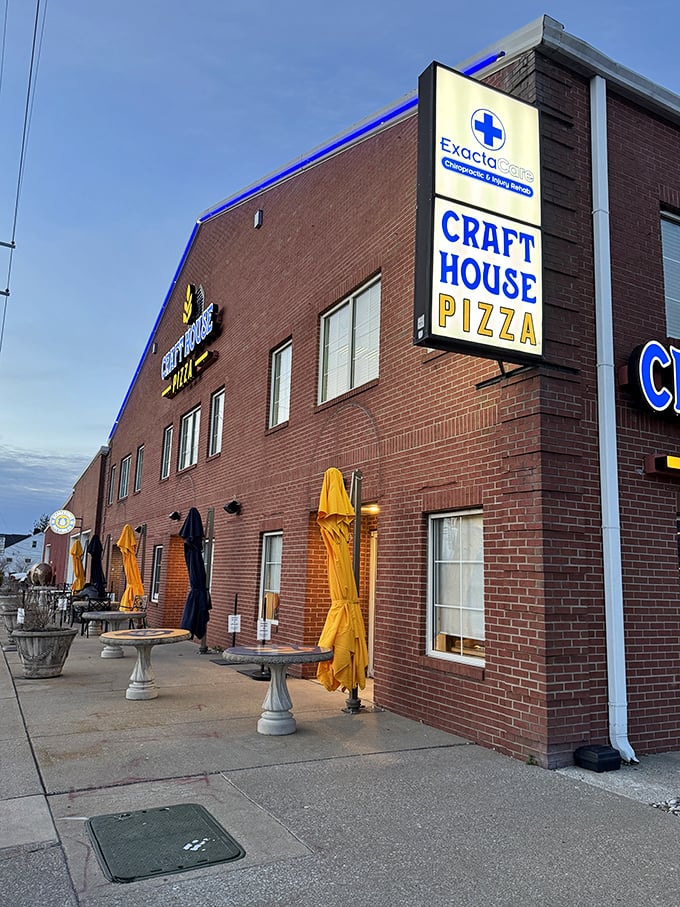 This unassuming brick building houses pizza treasures that prove beauty isn't always about flashy exteriors.