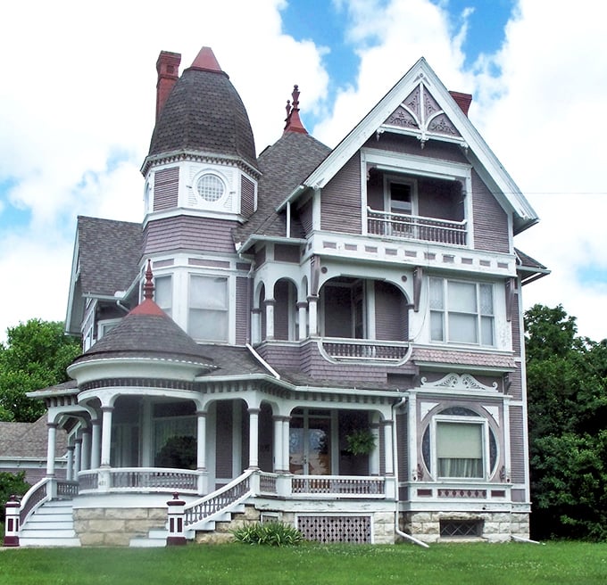 This Victorian masterpiece in Fairfield represents the affordable historic homes available in Iowa's charming small towns.