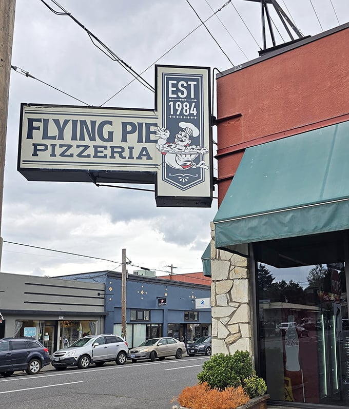 A pizzeria established in '84 doesn't need flash – just that perfect patina of neighborhood authenticity.