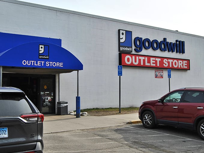 This utilitarian building houses the ultimate dig-through-bins adventure that separates serious thrifters from casual weekend browsers with remarkable efficiency.