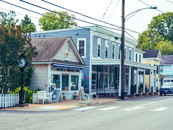Waterfront views and historic buildings create the perfect backdrop for a day of doing absolutely nothing but relaxing completely.