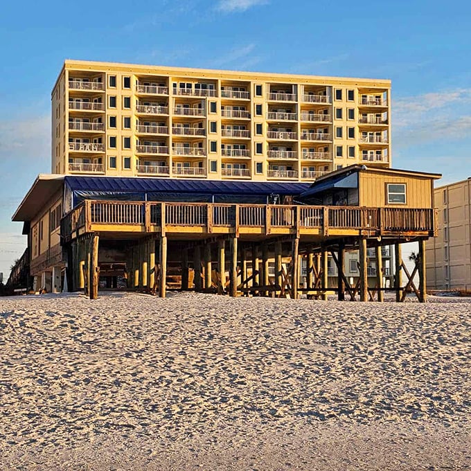 When your restaurant sits literally on the sand, the ocean becomes your dining room's most spectacular feature.
