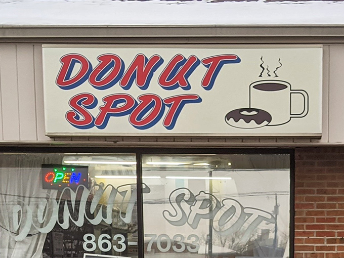 Simple pleasures done right—this Fairfield favorite proves you don't need fancy decor when your donuts speak volumes.