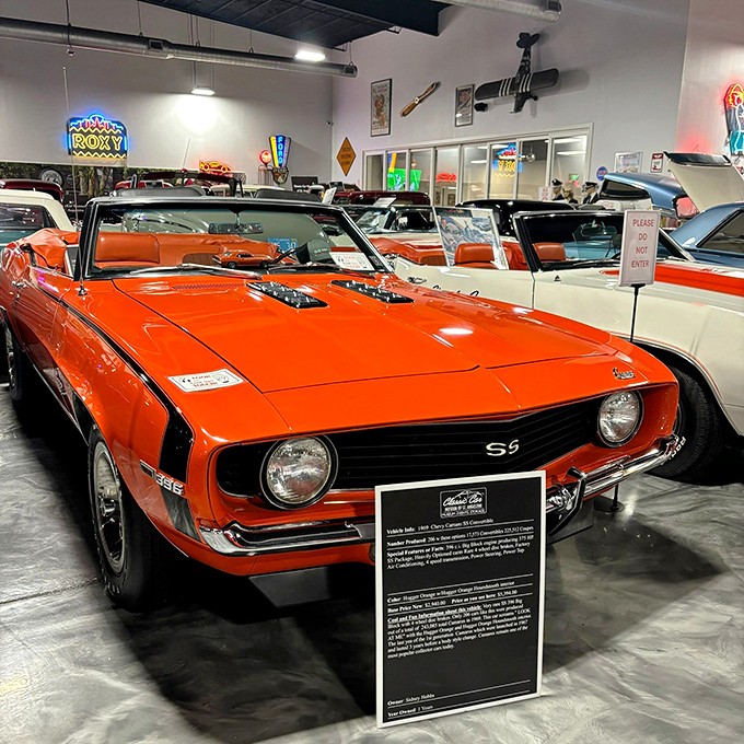 Orange you glad they preserved this stunning Camaro SS convertible? The ultimate expression of American muscle sits pretty, waiting for an admirer.