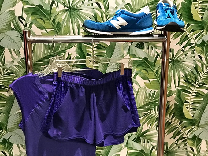Athletic wear that's barely broken in – because someone else's abandoned New Year's resolution becomes your bargain workout wardrobe.
