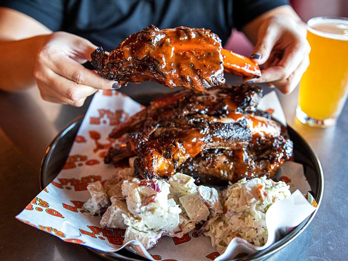 Holding this beef rib feels like wielding Thor's hammer—powerful, slightly intimidating, and guaranteed to make nearby tables envious.