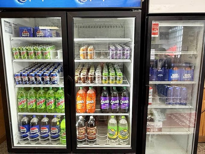 The beverage cooler offers the perfect pizza companions—because sometimes the ideal wine pairing for transcendent pepperoni is actually an ice-cold Mountain Dew.