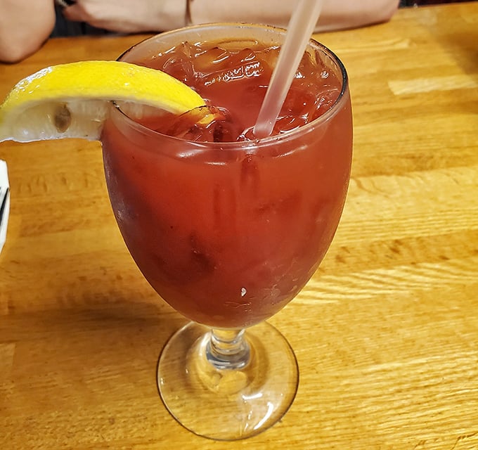 The Bloody Mary here doesn't need fancy garnishes—just the perfect spice kick to remind you that breakfast cocktails are one of civilization's greatest achievements.