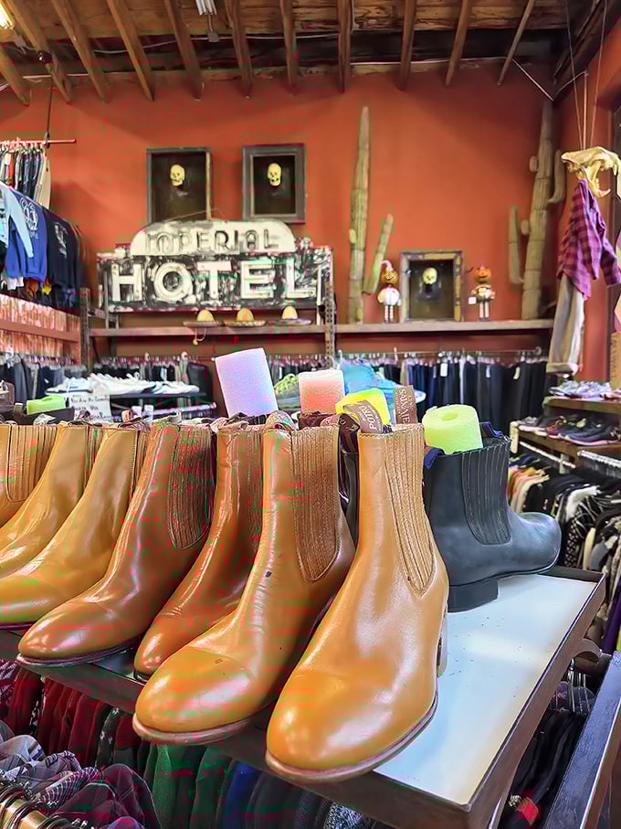 These boots weren't made just for walking—they're storytellers with leather tongues, waiting for new adventures with fresh feet.
