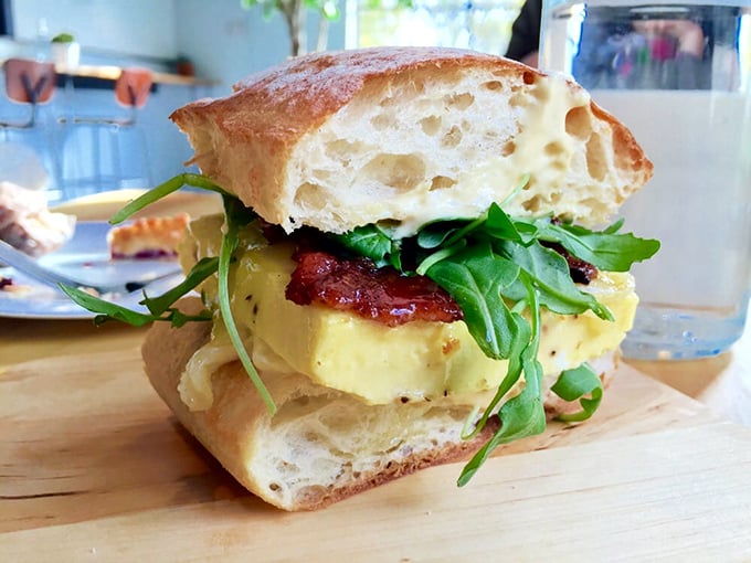 The breakfast sandwich that ruins all other breakfast sandwiches. That soufflé egg is the cloud your morning has been waiting to float on.