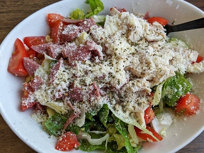 A California chopped salad that somehow makes vegetables exciting – the Meryl Streep of side dishes.