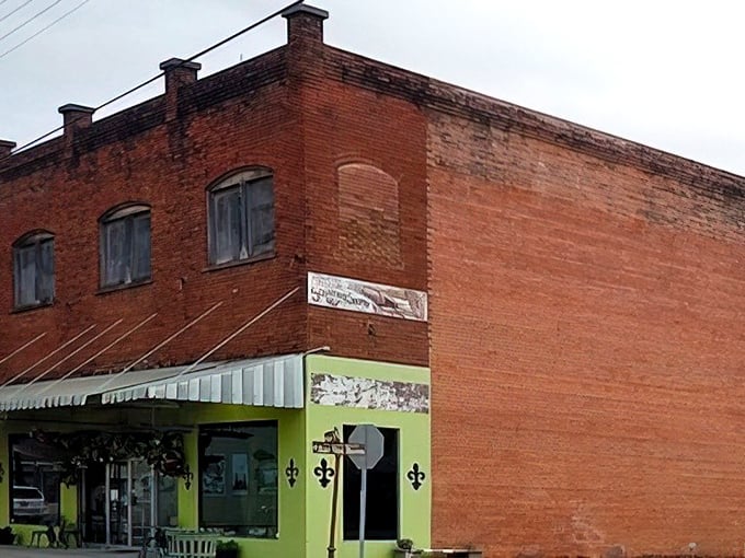 This brick building has the weathered dignity of someone who's seen trends come and go but stuck with what works.