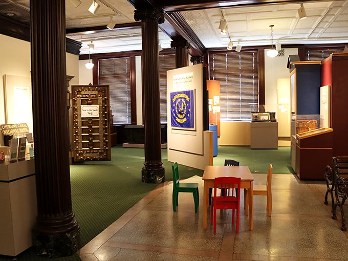 Inside the Chemung Valley History Museum, where the past is preserved with more care than my grandmother's china collection.
