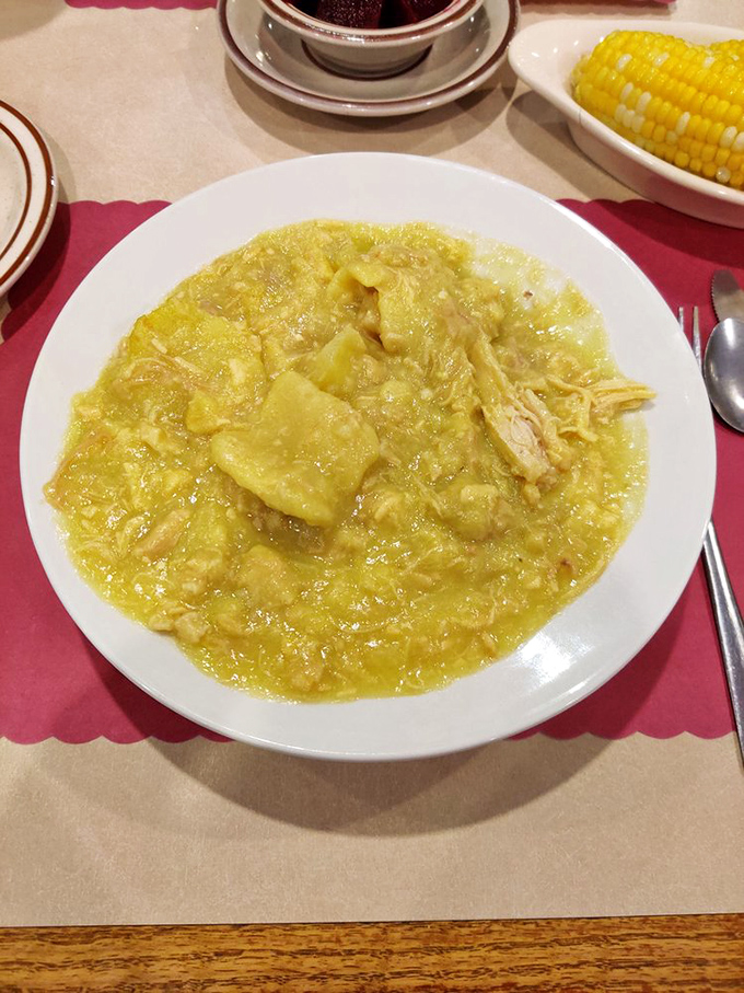 Not your Campbell's soup version of chicken pot pie—this Pennsylvania Dutch specialty is more like a chicken soup that decided to bulk up.
