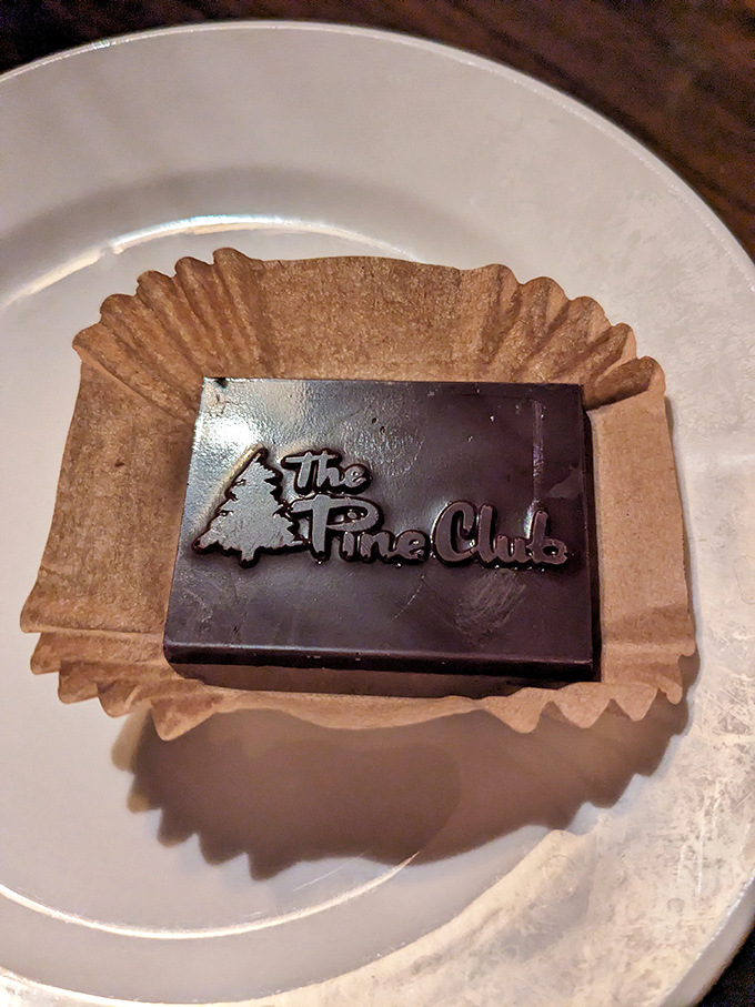 The Pine Club's chocolate finale arrives like a well-dressed gentleman – simple, elegant, and guaranteed to leave you wanting more.