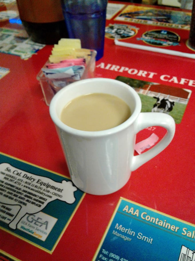 The perfect diner coffee doesn't exi— Oh wait, here it is at Flo's, where your cup runneth over and your day gets instantly better.