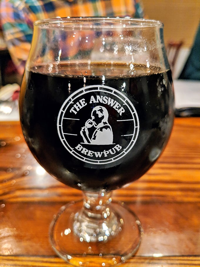 Not just a Vietnamese restaurant—Mekong doubles as a serious beer destination. This dark brew looks like it has stories to tell.