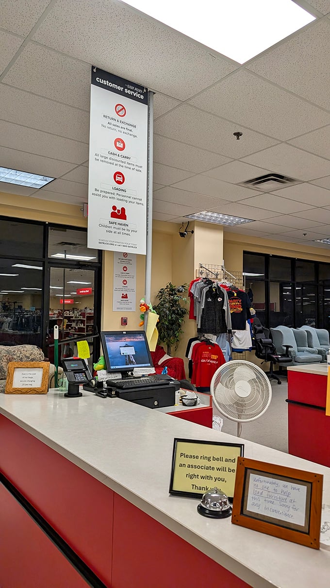 The checkout counter – where dreams meet reality and the "do I really need this?" internal debate reaches its final verdict. 