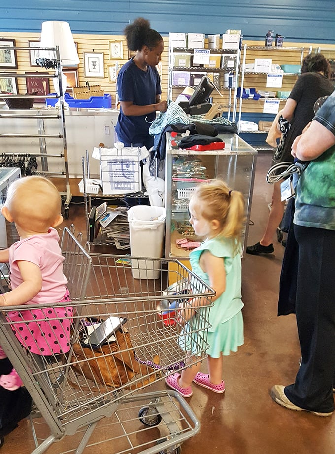 Even checkout lines feel like part of the adventure when your cart overflows with finds totaling less than lunch.