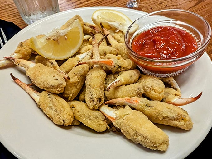 These golden-fried crab fingers, served with zesty cocktail sauce, make sharing nearly impossible—you'll want them all to yourself.