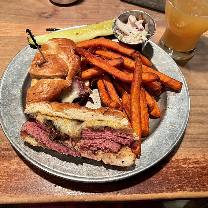 The Dutch Pastrami Reuben: when colonial meets deli, magic happens between two slices of grilled bread.