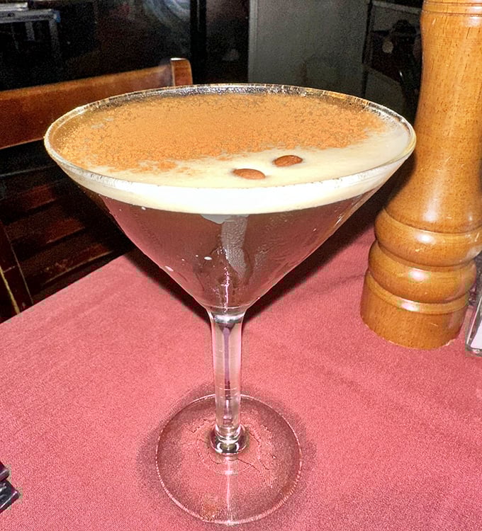 A properly made espresso martini isn't just a drink—it's a philosophy. The perfect prelude to steakhouse indulgence.