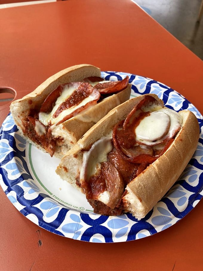 These meatball sandwiches aren't just lunch—they're edible architecture, with sauce and cheese creating the perfect structural integrity.