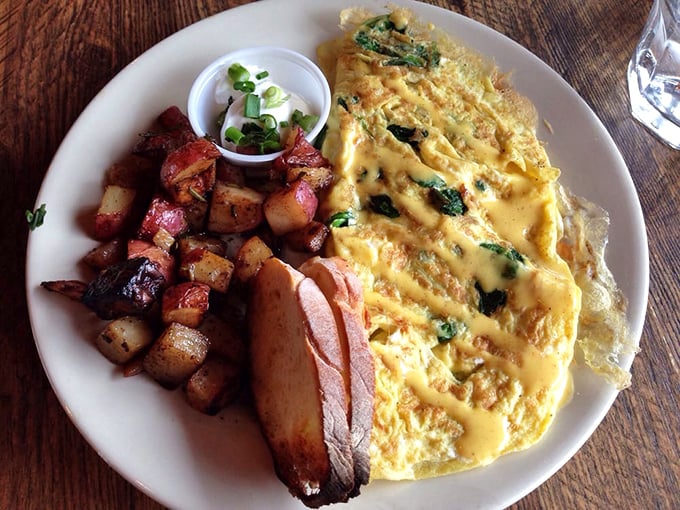 Breakfast perfection doesn't exi— Oh wait, it does. This fluffy omelet with perfectly roasted potatoes could turn morning grumps into sunshine people.