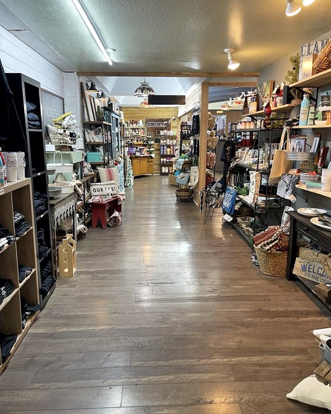 Not just a gift shop—a portal to take home flavors that will haunt your dreams until your next visit. Souvenir calories are the best calories.