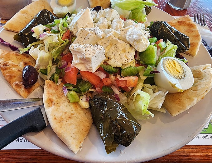 This Greek salad isn't just eating your vegetables—it's a Mediterranean vacation for your taste buds, complete with feta and olives.