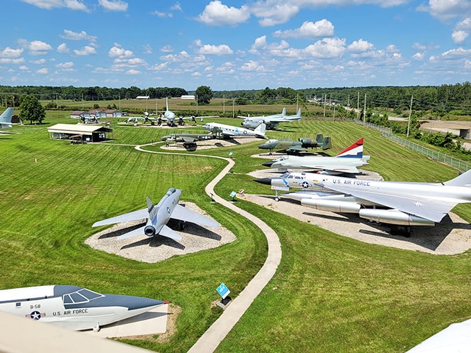 At Grissom Air Museum, retired military aircraft enjoy their golden years in the Indiana sunshine. Like retirees, they've earned their place in the sun.